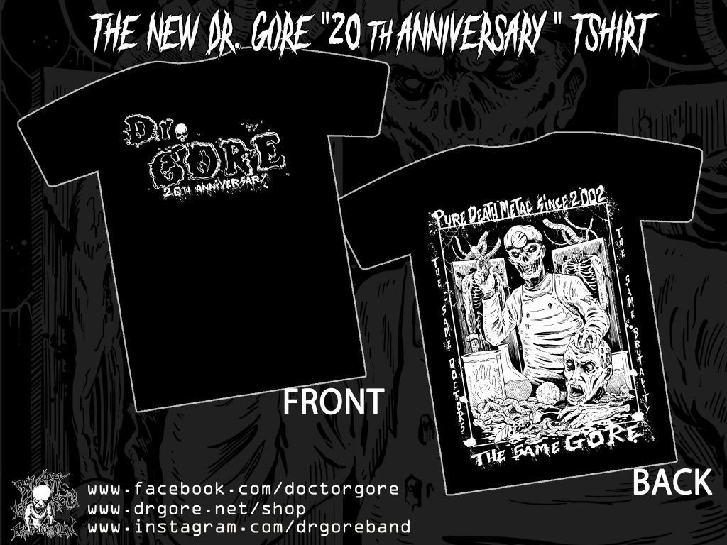 DR. GORE Special Edition 20th Anniversary Tshirt - Dr.Gore Official WebSite